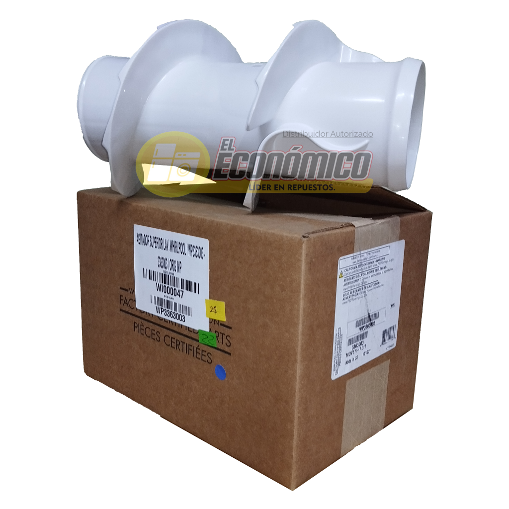 AGITADOR SUPERIOR LAV. WHIRLPOOL / WP3363003 - 3363003 / ORIGINAL IMPORTADO